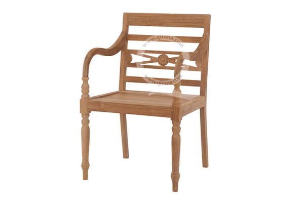 MALAKA ARM CHAIR - Indonesia Teak Garden Furniture Manufacturer