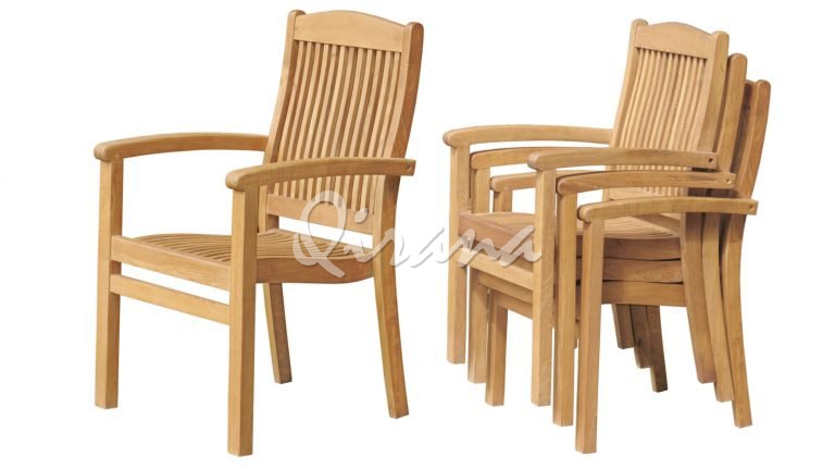 MANADO STACKING CHAIR - Indonesia Teak Garden Furniture Manufacturer