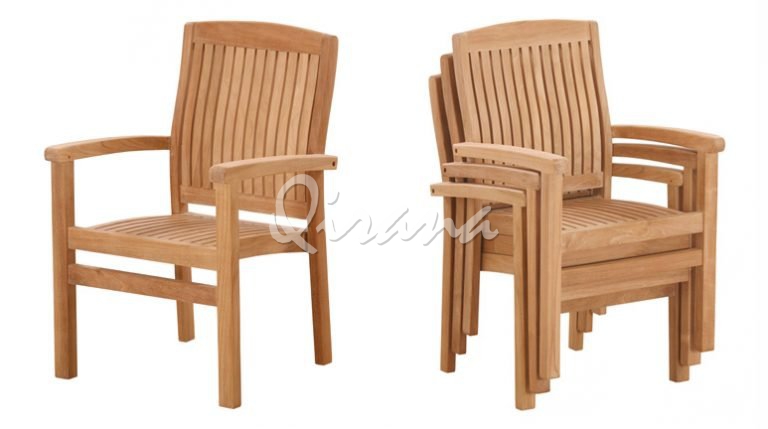MARLEY STACKING CHAIR - Indonesia Teak Garden Furniture Manufacturer