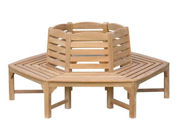 OCTAGONAL TREE BENCH - Indonesia Teak Garden Furniture Manufacturer