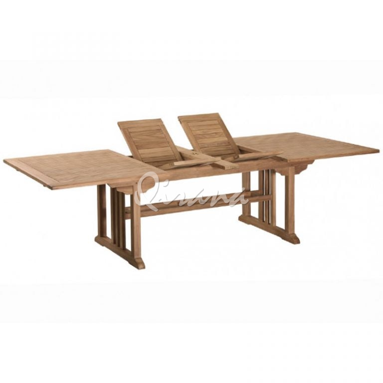 RECTA DOUBLE EXTEND TABLE 110Ã—210-300 CM - Indonesia Teak Garden ...