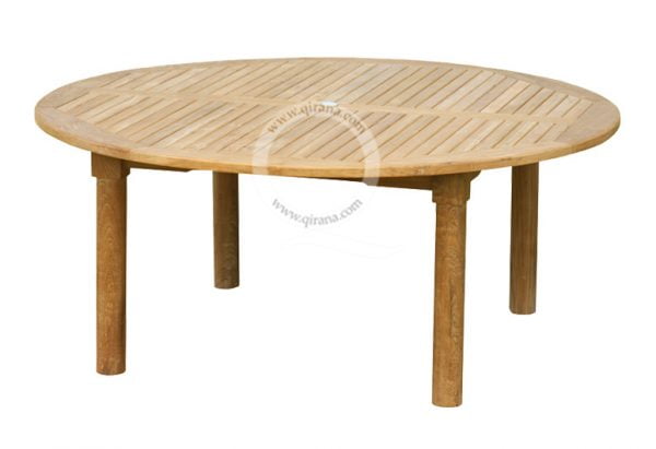 ROUND FIXED TABLE 180 CM ( ROUND LEG ) - Indonesia Teak Garden ...