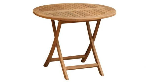 ROUND FOLDING TABLE 80 CM - Indonesia Teak Garden Furniture Manufacturer