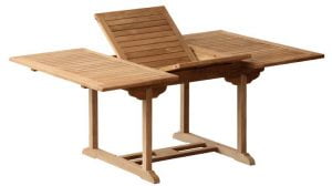 SQUARE EXTEND TABLE 100Ã—100-140 CM - Indonesia Teak Garden Furniture ...