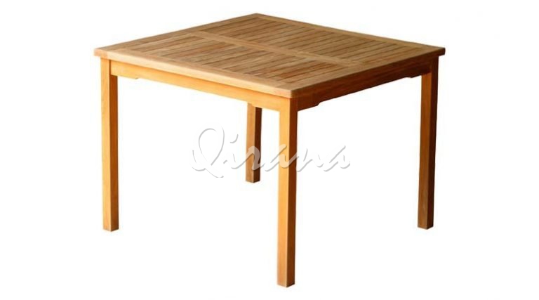 SQUARE FIXED TABLE 100X100X75 CM - Indonesia Teak Garden Furniture ...