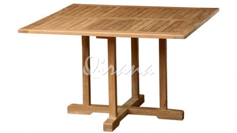 SQUARE PEDESTAL TABLE 120 CM - Indonesia Teak Garden Furniture Manufacturer